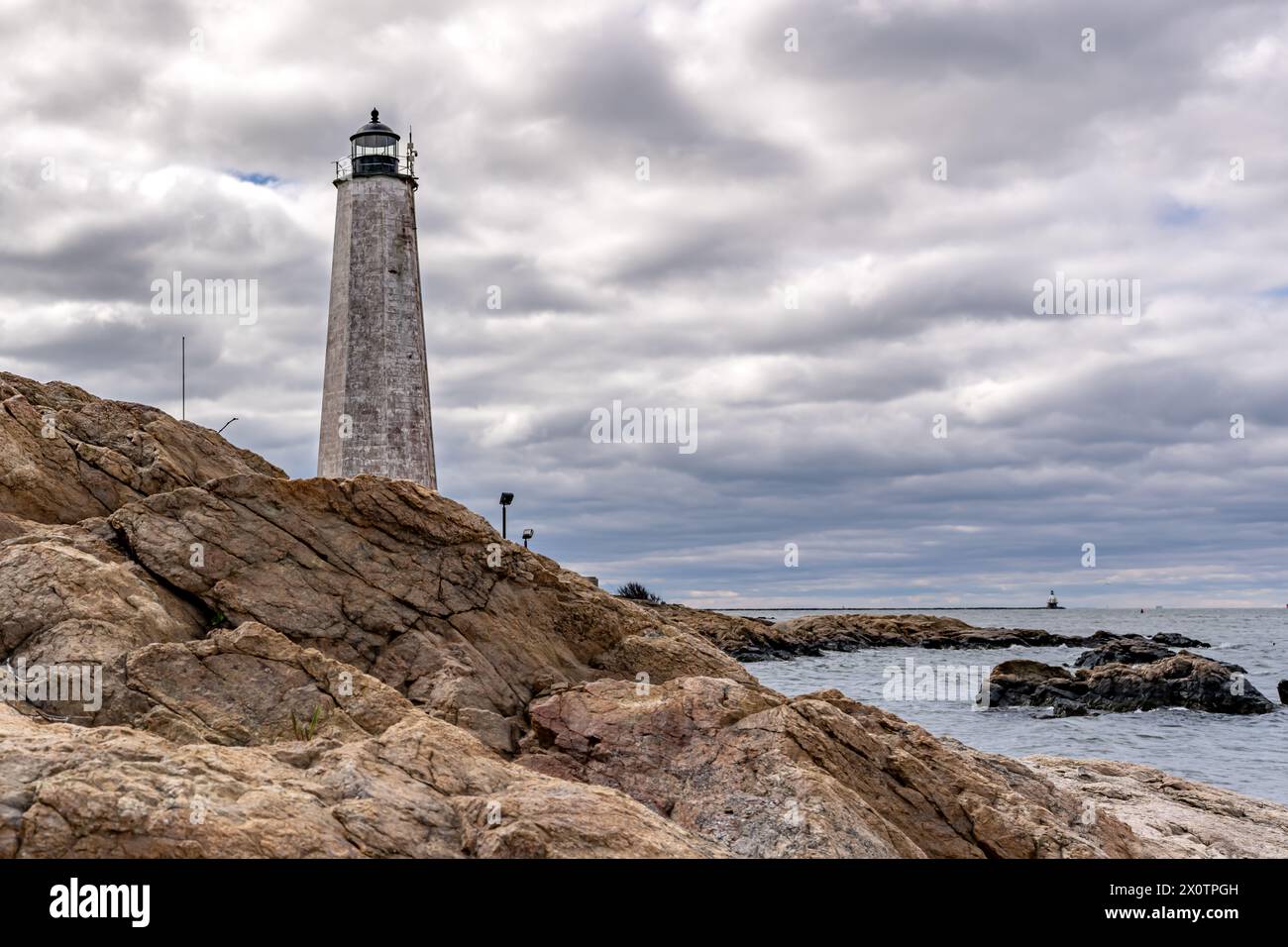 Spring photo of Five Mile Point Lighthouse AKA Old New Haven Harbor ...