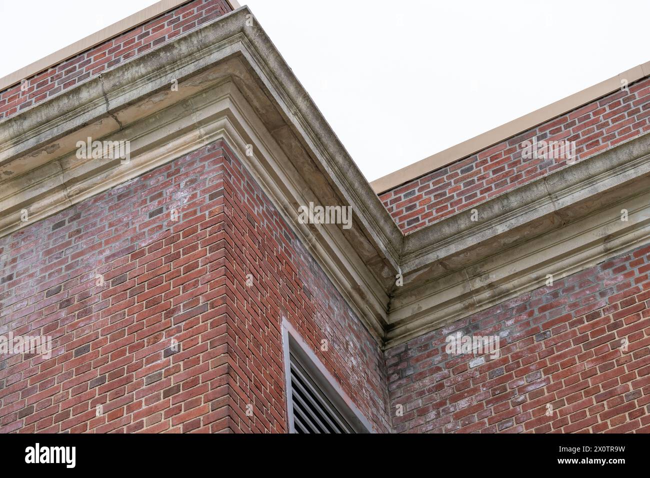 Example of crumbling, deteriorating ornamental precast concrete ...