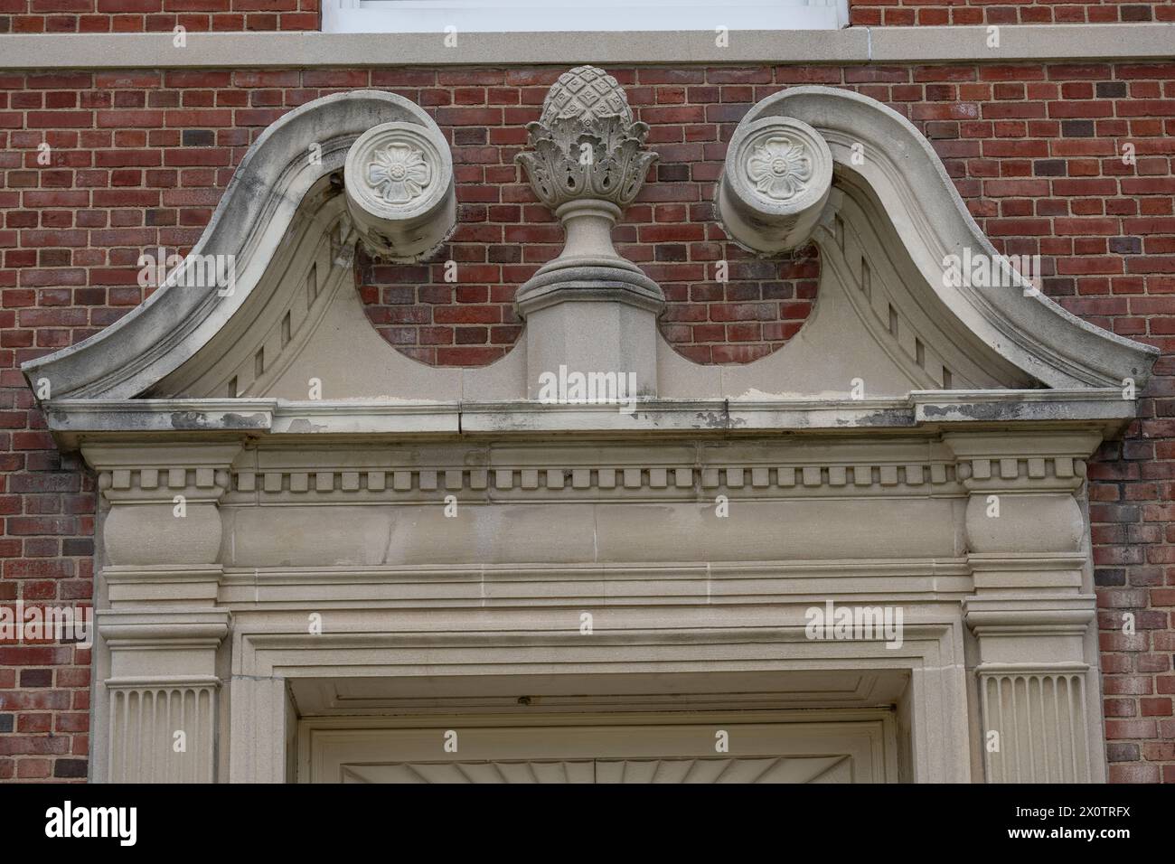 Example of crumbling, deteriorating ornamental precast concrete ...