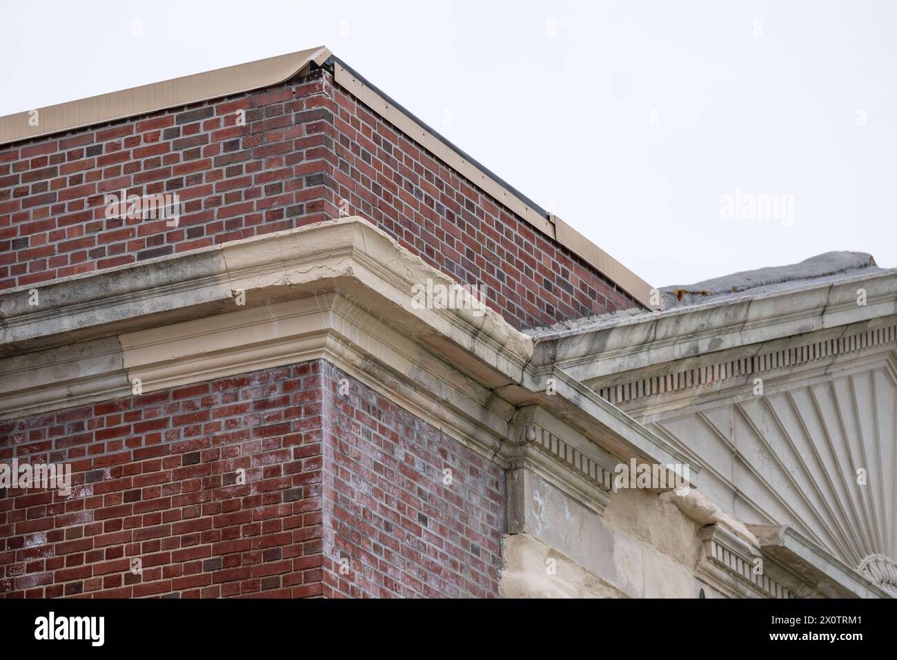 Example of crumbling, deteriorating ornamental precast concrete ...