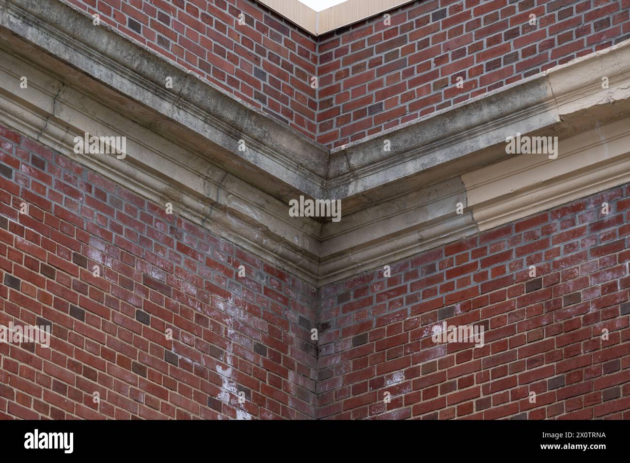 Example of crumbling, deteriorating ornamental precast concrete ...