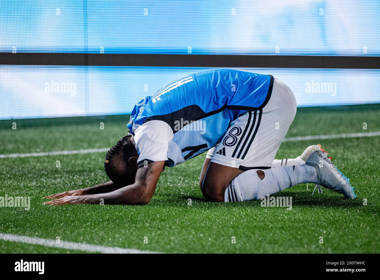 Charlotte, NC, USA. 13th Apr, 2024. Charlotte FC forward Kerwin Vargas ...