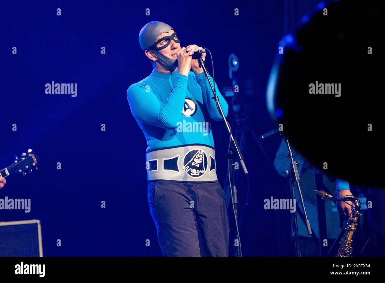 James Briggs of The Aquabats performs during the the first weekend of ...