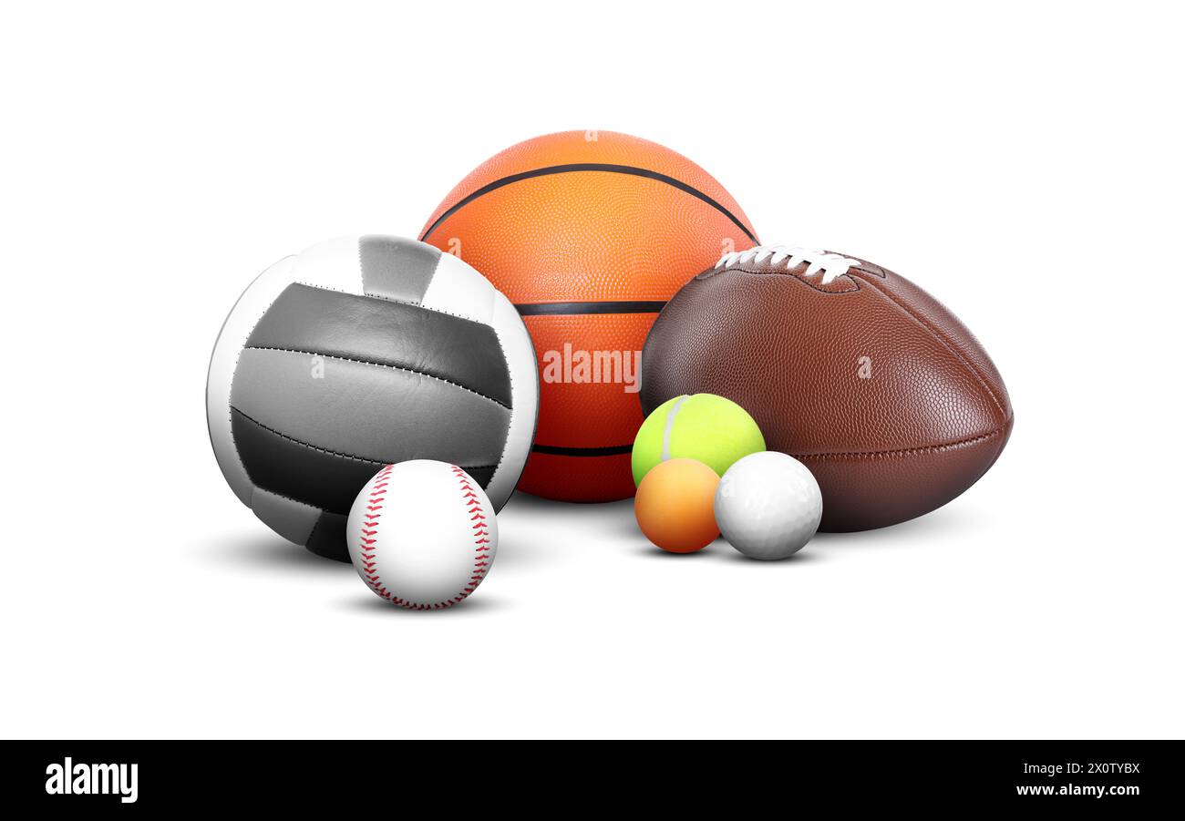 Various golf balls Cut Out Stock Images & Pictures - Alamy