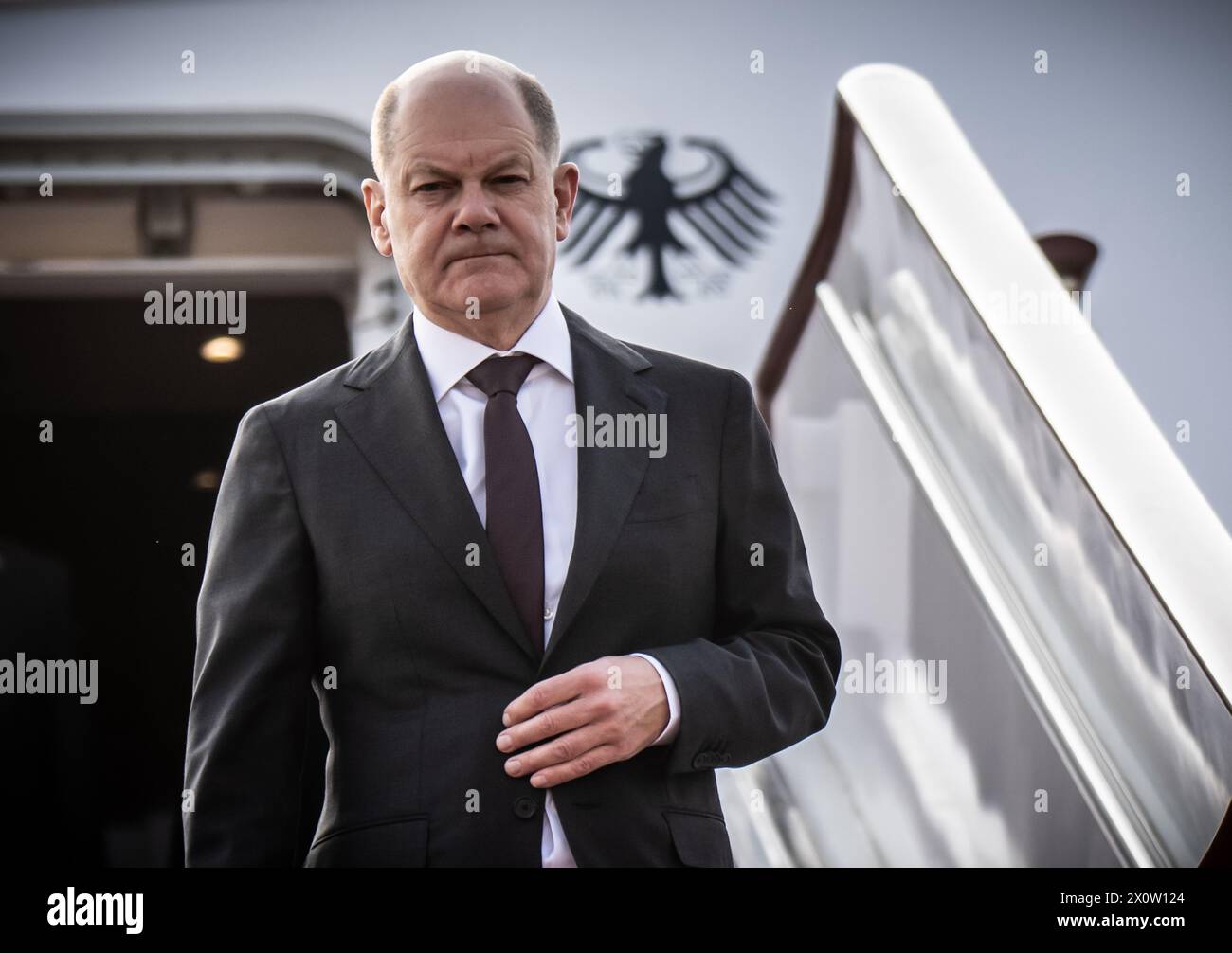 Chongqing, China. 14th Apr, 2024. German Chancellor Olaf Scholz (SPD ...