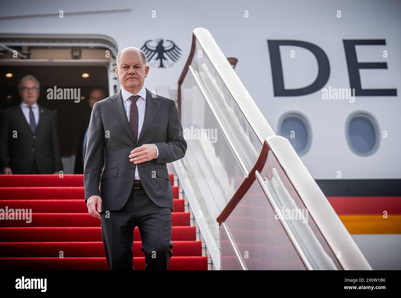 Chongqing, China. 14th Apr, 2024. German Chancellor Olaf Scholz (SPD ...