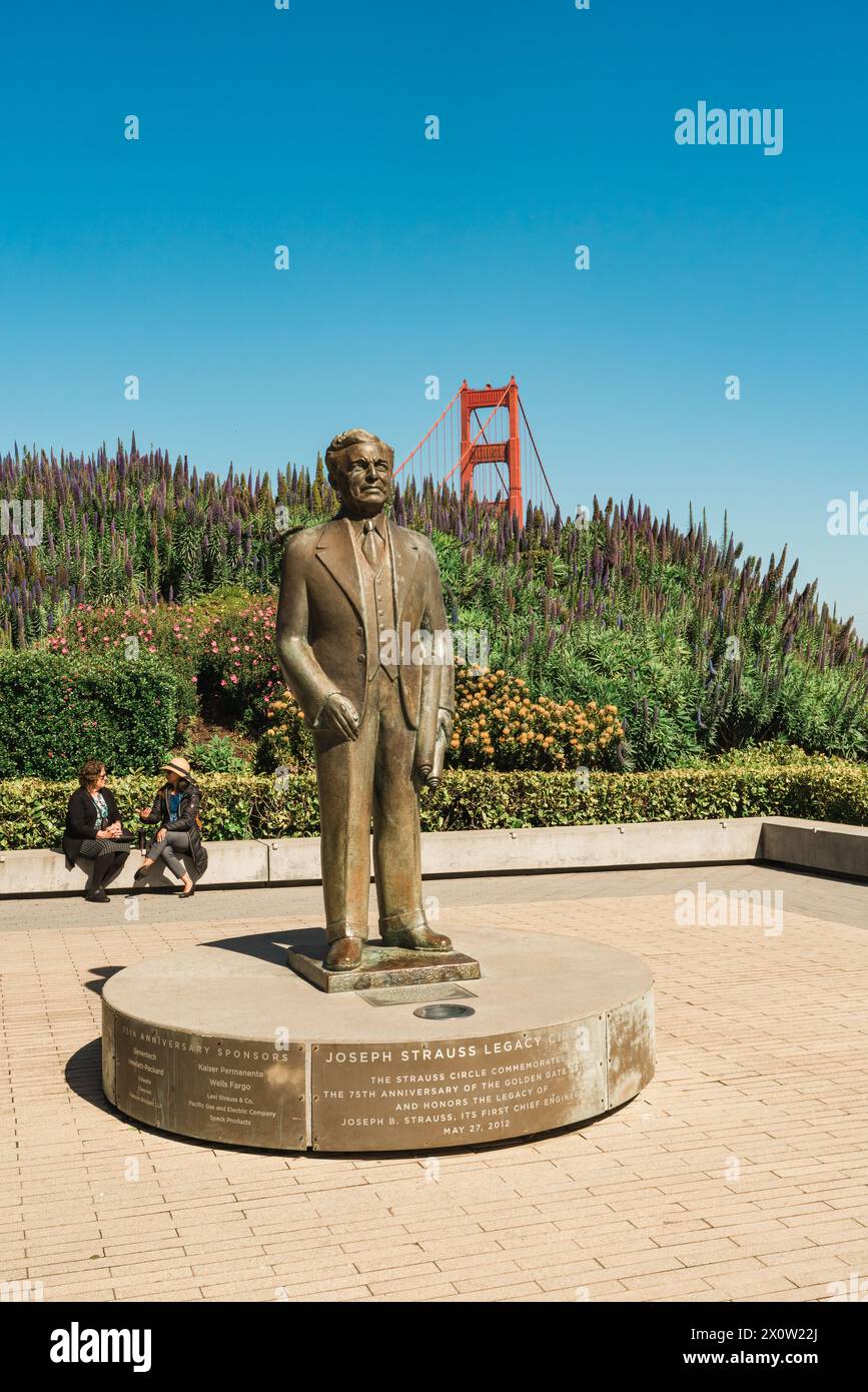 San Francisco, California, April 9, 2024. Joseph B. Strauss Memorial ...