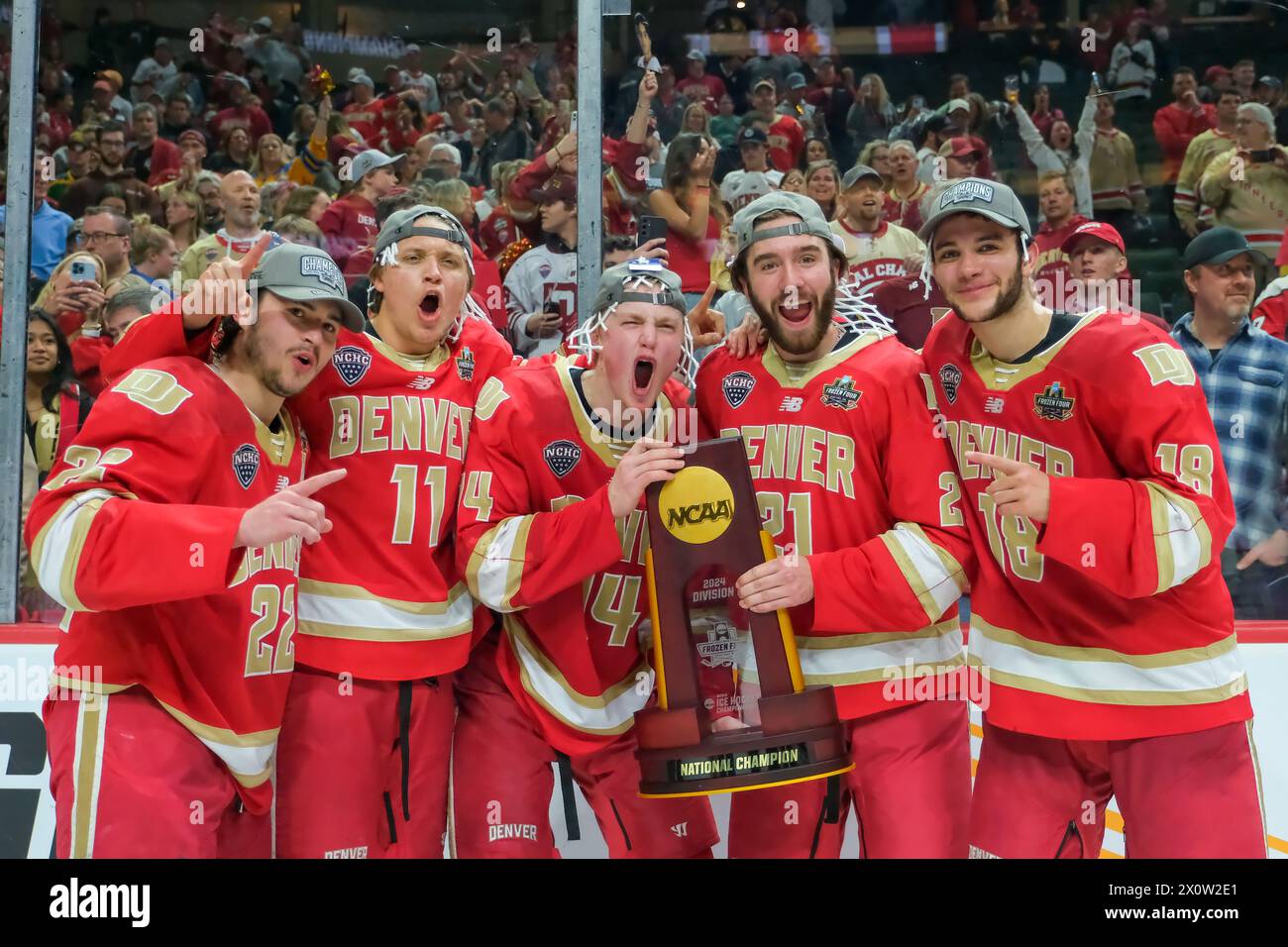 Minneapolis, Minnesota, USA. 13th Apr, 2024. Denver forward CONNOR ...