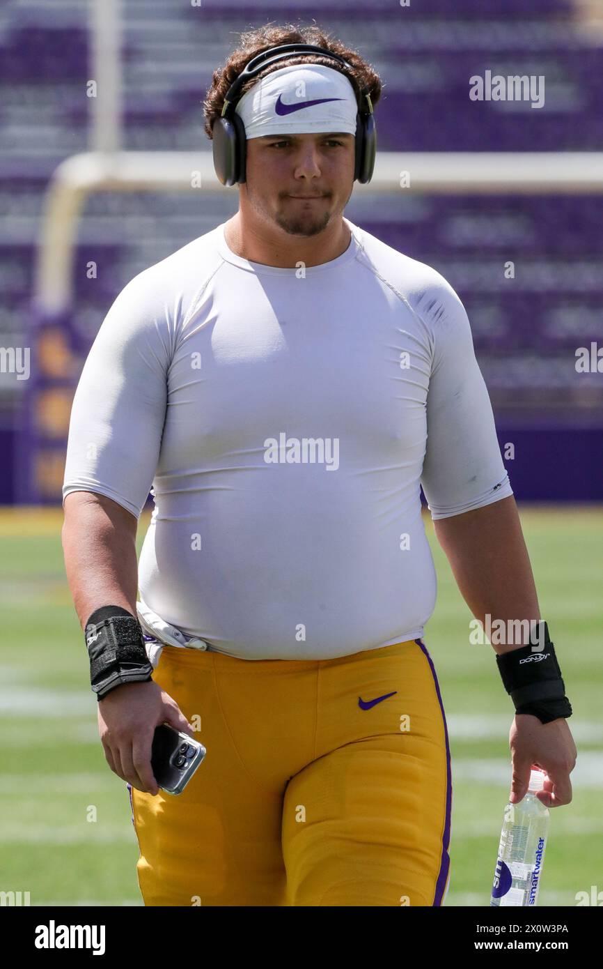 Baton Rouge, LA, USA. 13th Apr, 2024. LSU Offensive Lineman Will ...