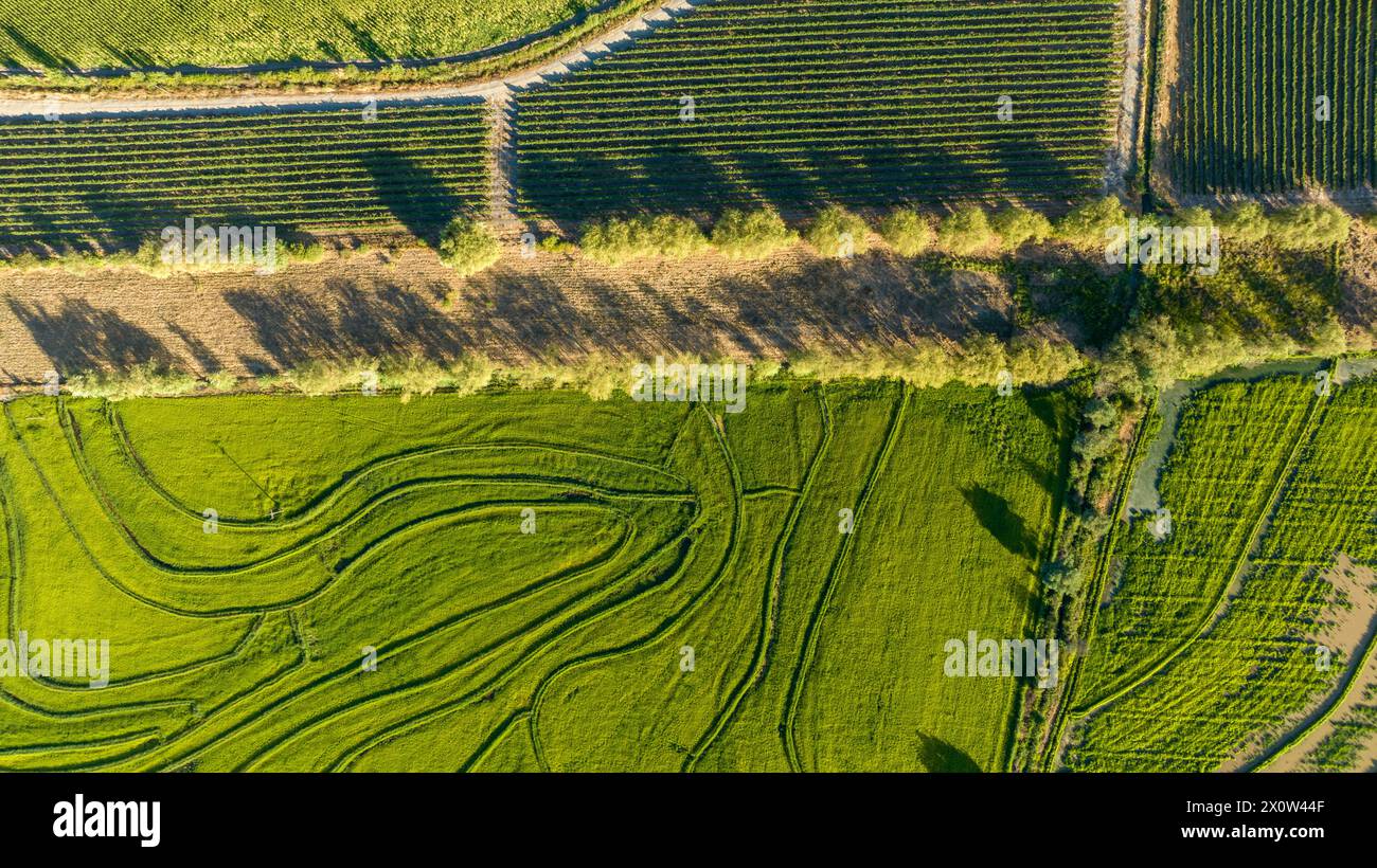 Aerial drone shot rice terraces hi-res stock photography and images - Alamy