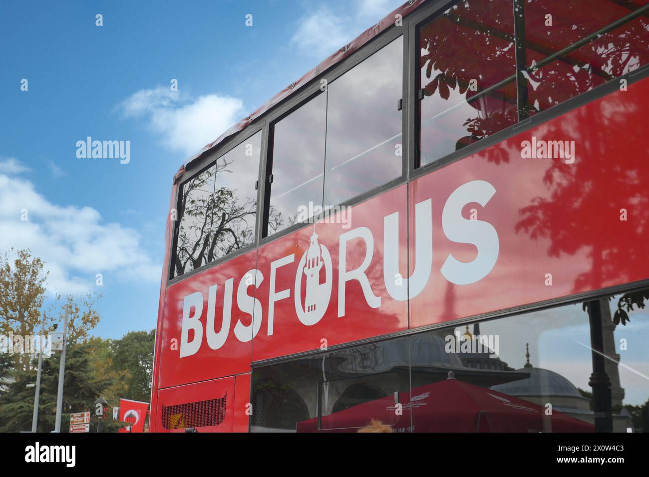 Istanbul Turkey 12 may 2023. Red Big Bus Double decker tourist Tour bus ...