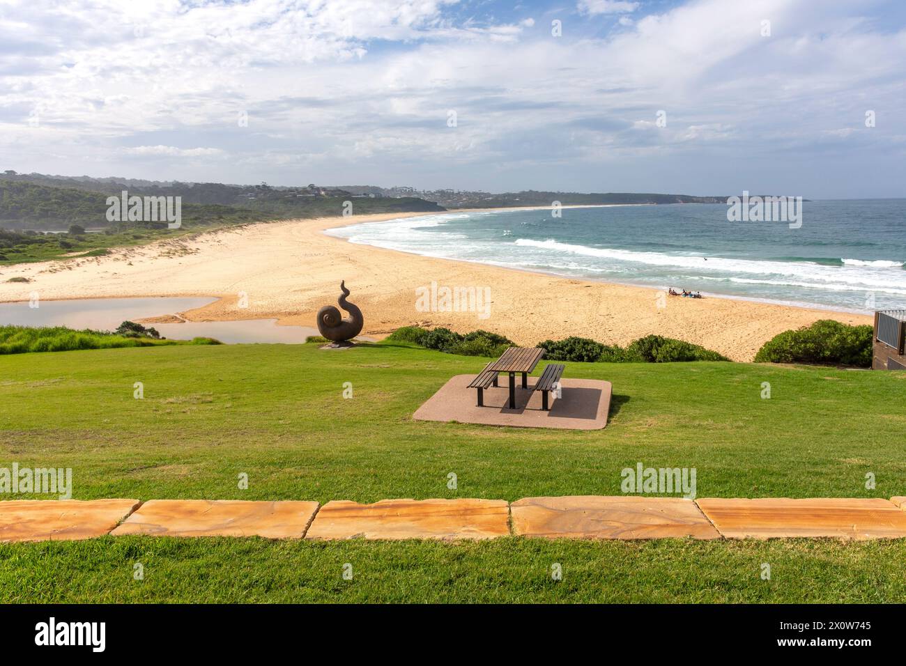 Short Point Beach from Recreation Reserve, Merimbula, New South Wales ...