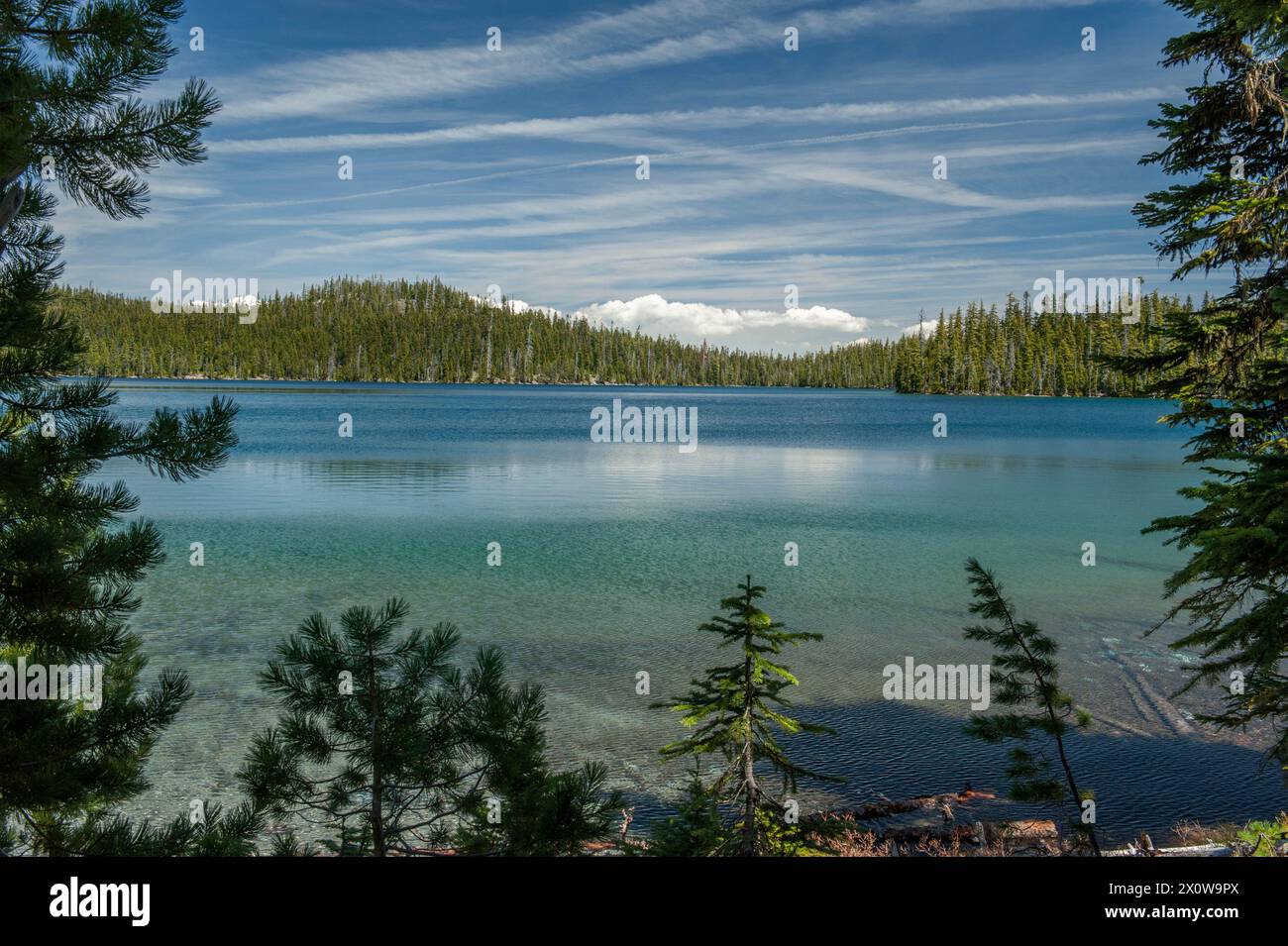 Charlton Lake, Oregon, near Waldo Lake, before the 2022 Cedar Creek ...