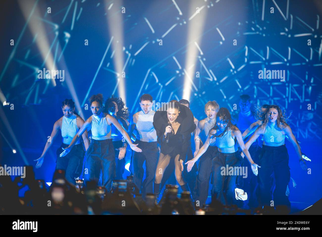 April 13, 2024, Napoli, Italy: The Italian singer Annalisa Scarrone ...