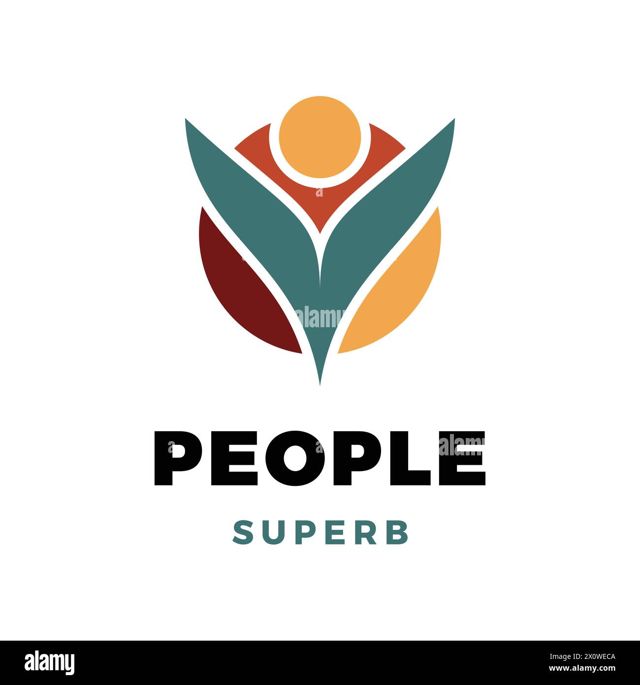 People Icon Logo Design Template Stock Vector Image & Art - Alamy