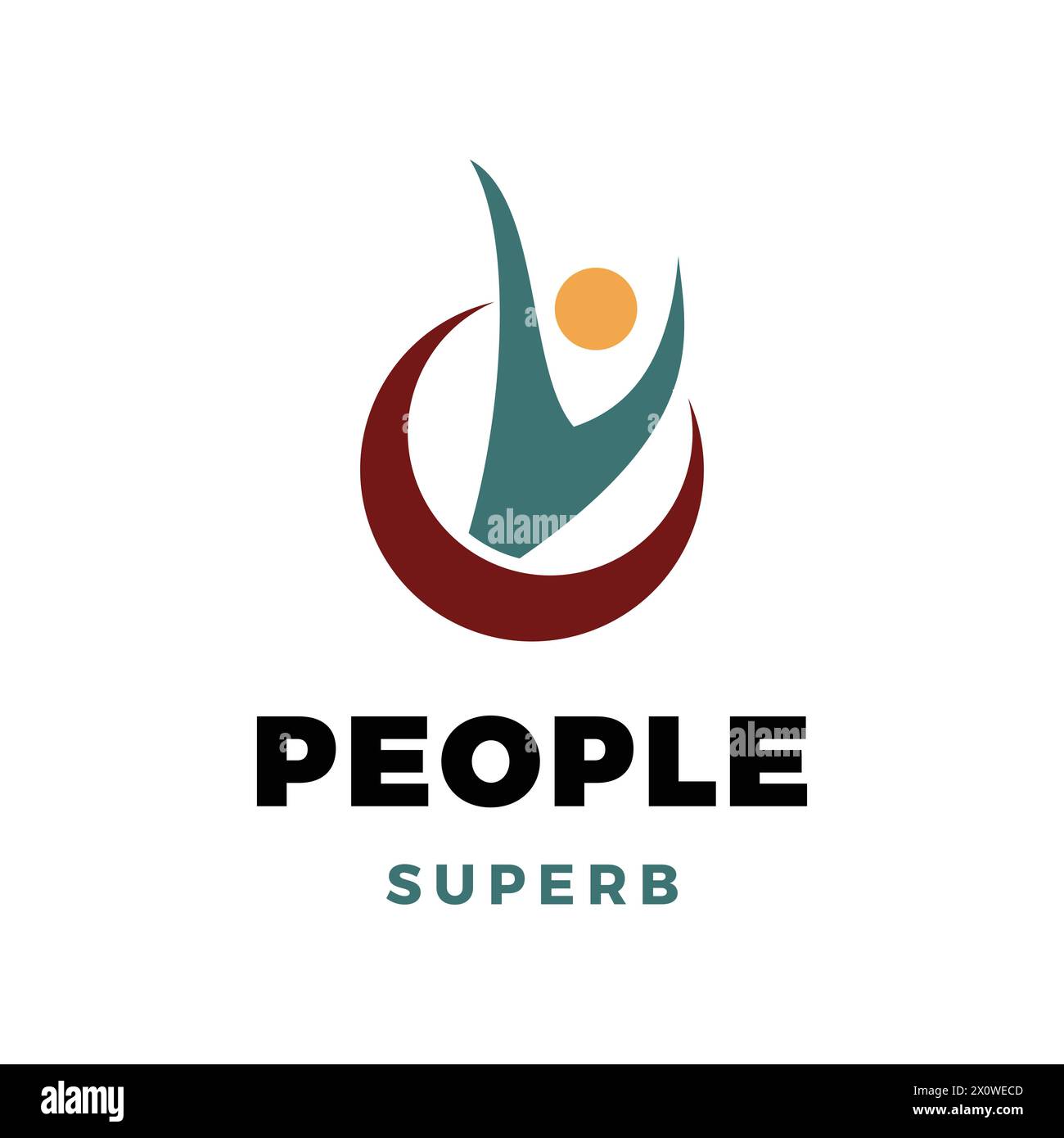 People Icon Logo Design Template Stock Vector Image & Art - Alamy