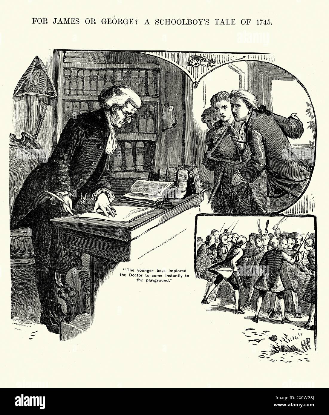 19th century school children teacher hi-res stock photography and ...