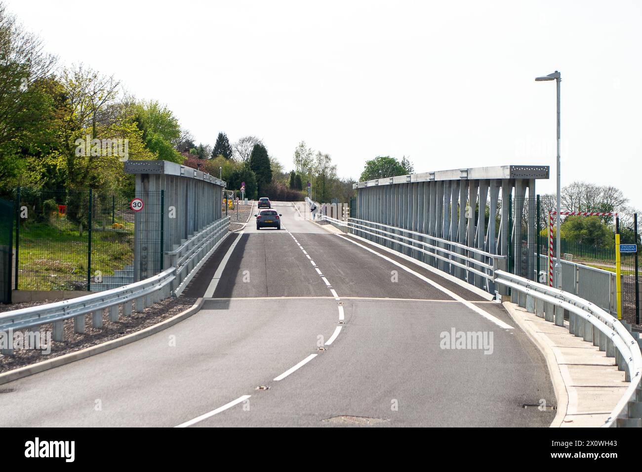 Wendover, UK. 13th April, 2024. HS2 have now temporarily realigned part ...
