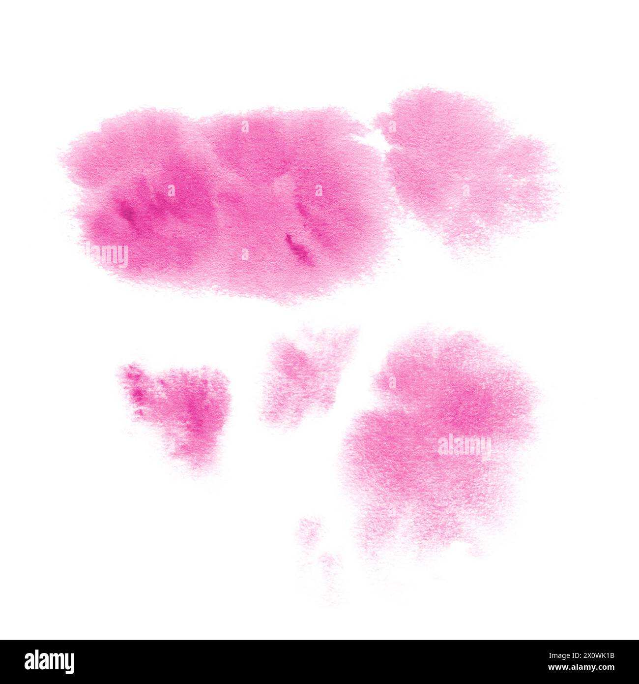 Watercolor abstract illustration of stains, strokes and brush splatters ...