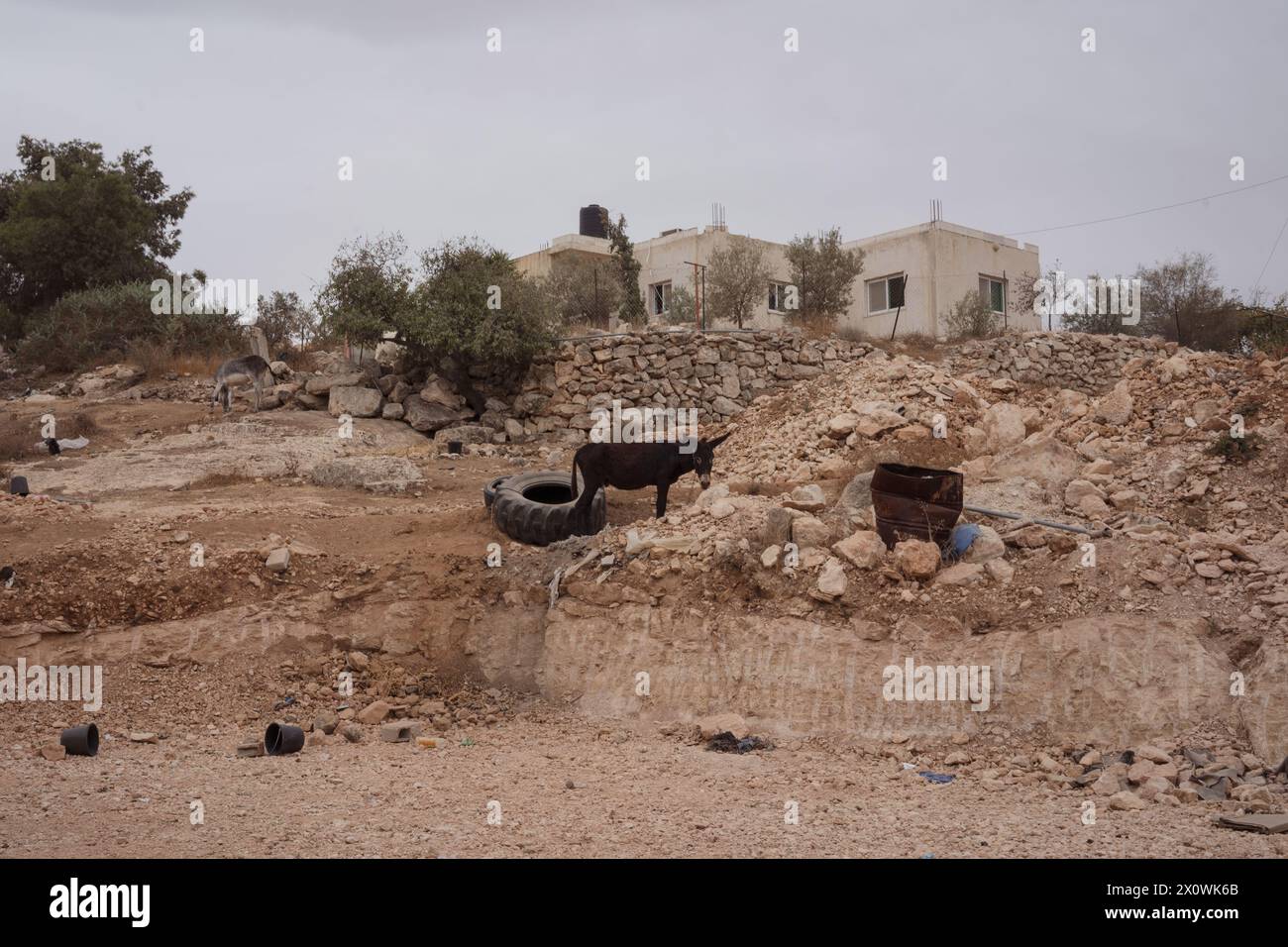 The Palestinian village of At-Tuwani in the Westbank Stock Photo - Alamy