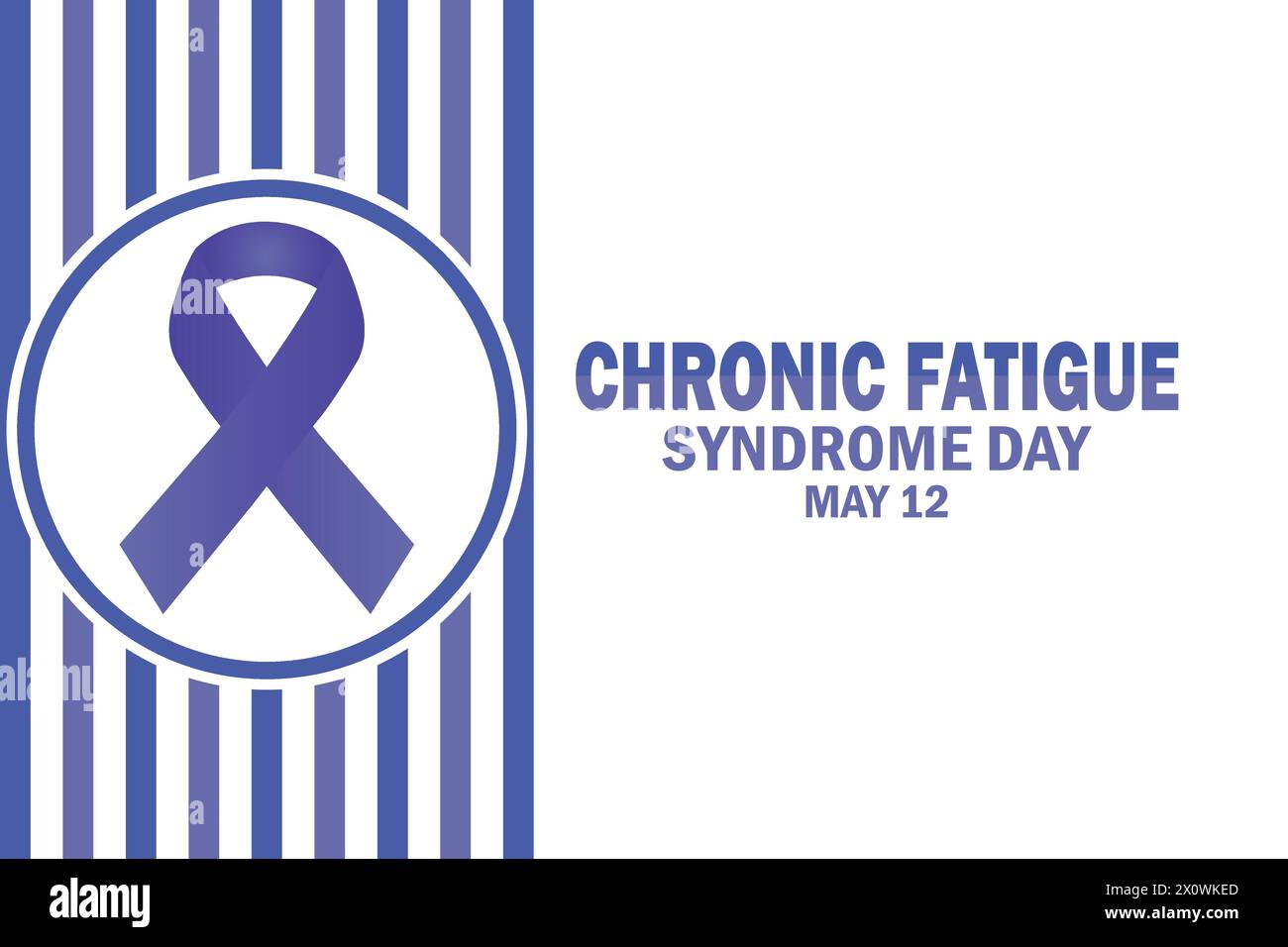 Chronic fatigue Syndrome Day wallpaper with shapes and typography ...