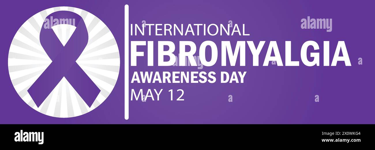 International Fibromyalgia Awareness Day. May 12. Suitable for greeting ...