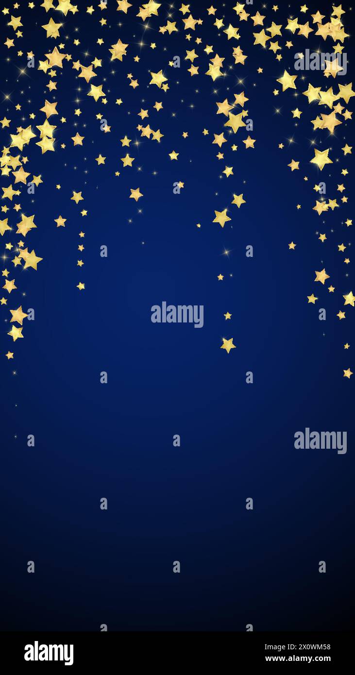 Magic stars vector overlay. Gold stars scattered around randomly ...