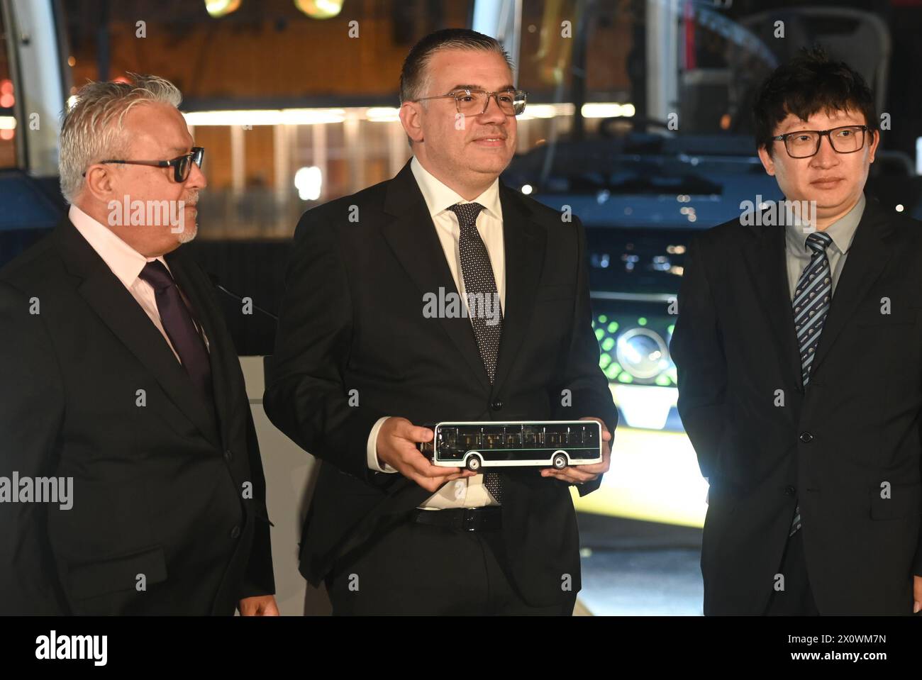 (240414) -- VALLETTA, April 14, 2024 (Xinhua) -- Malta Transport ...