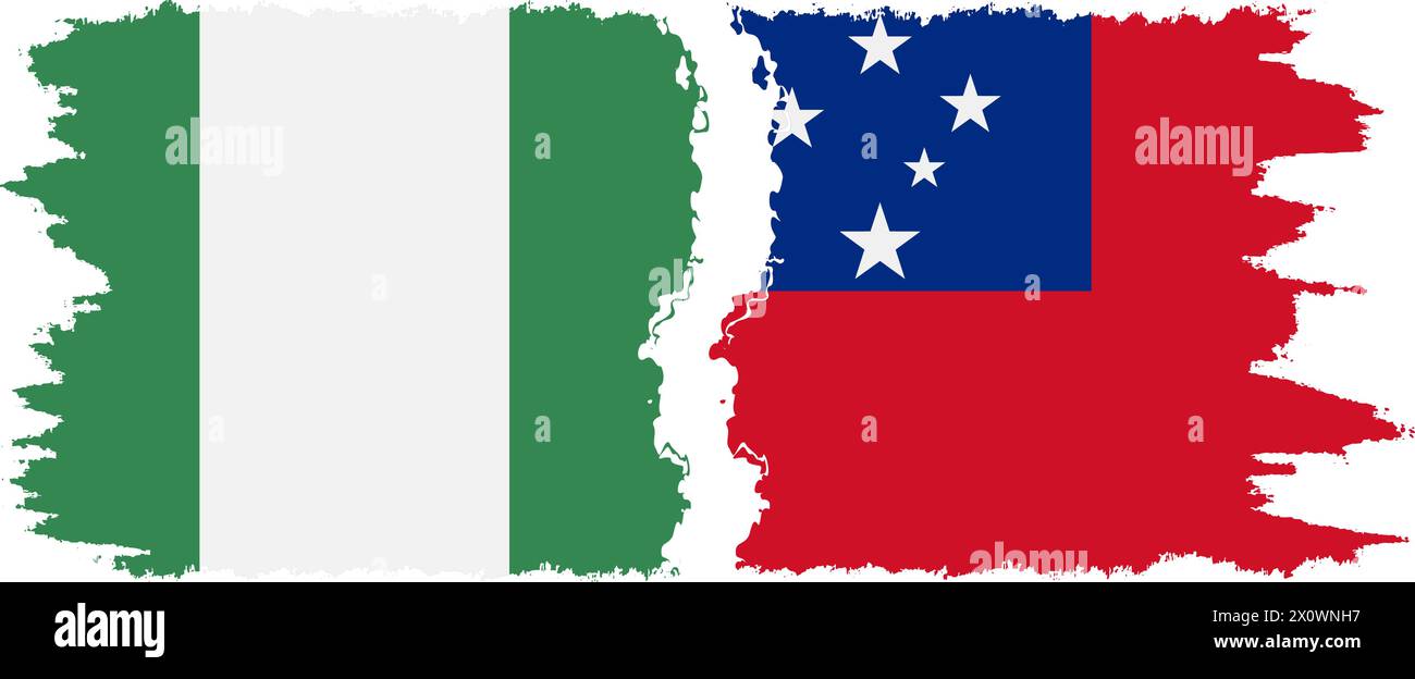 Nigeria samoa flag Stock Vector Images - Alamy