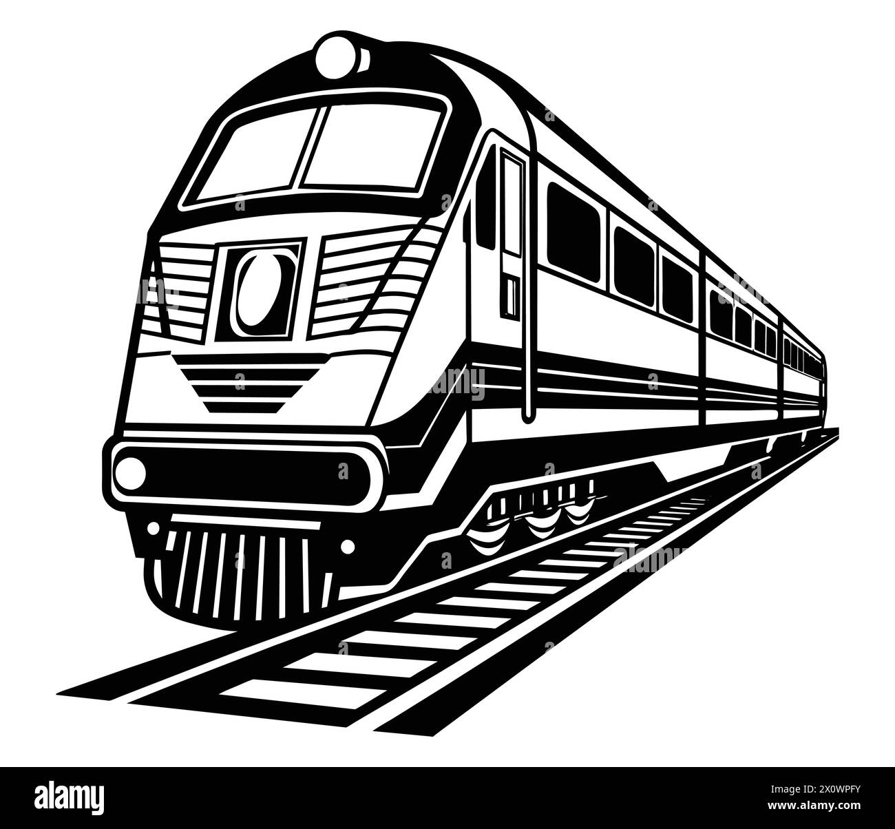 Downtown train Stock Vector Images - Alamy