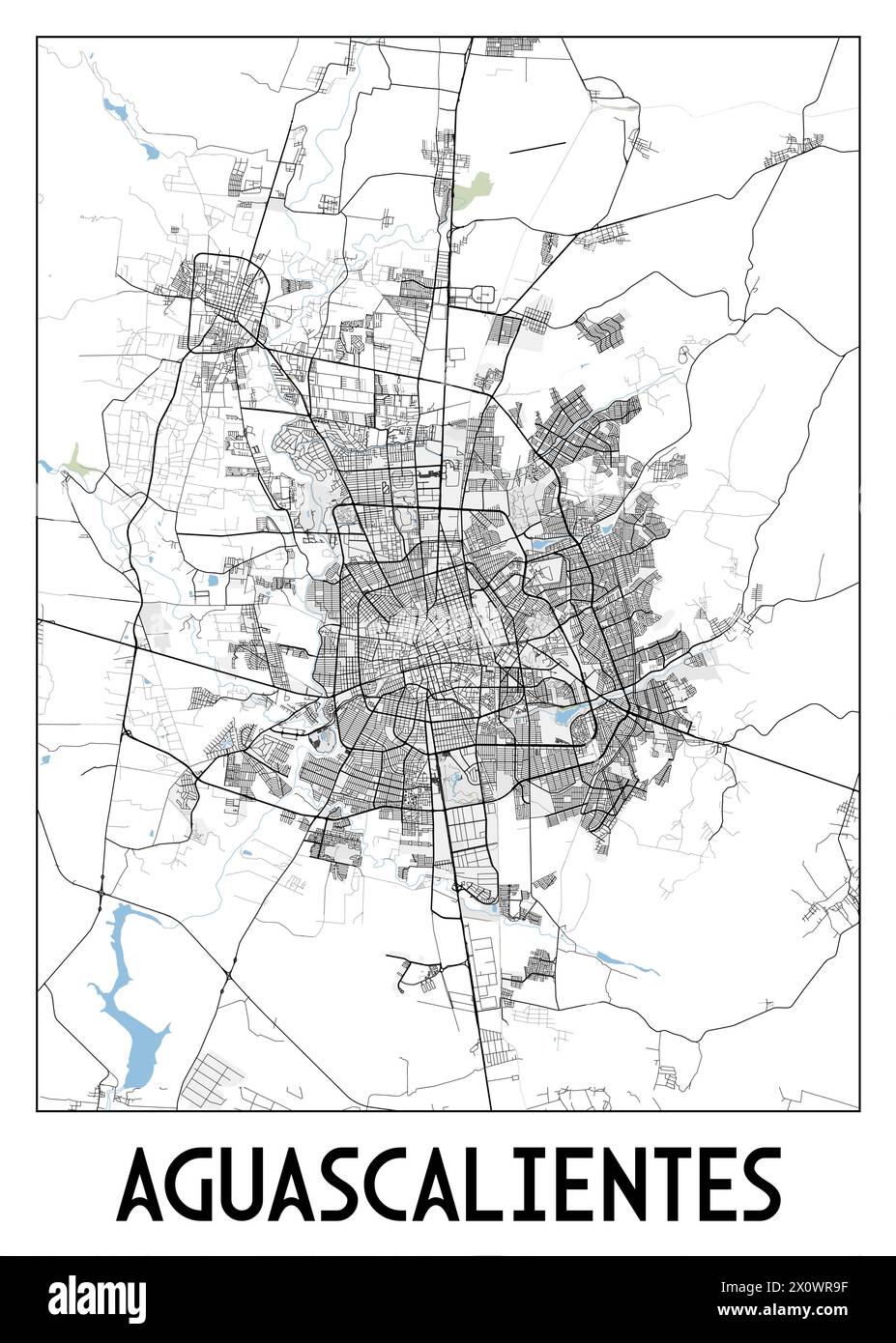 Aguascalientes map hi-res stock photography and images - Alamy