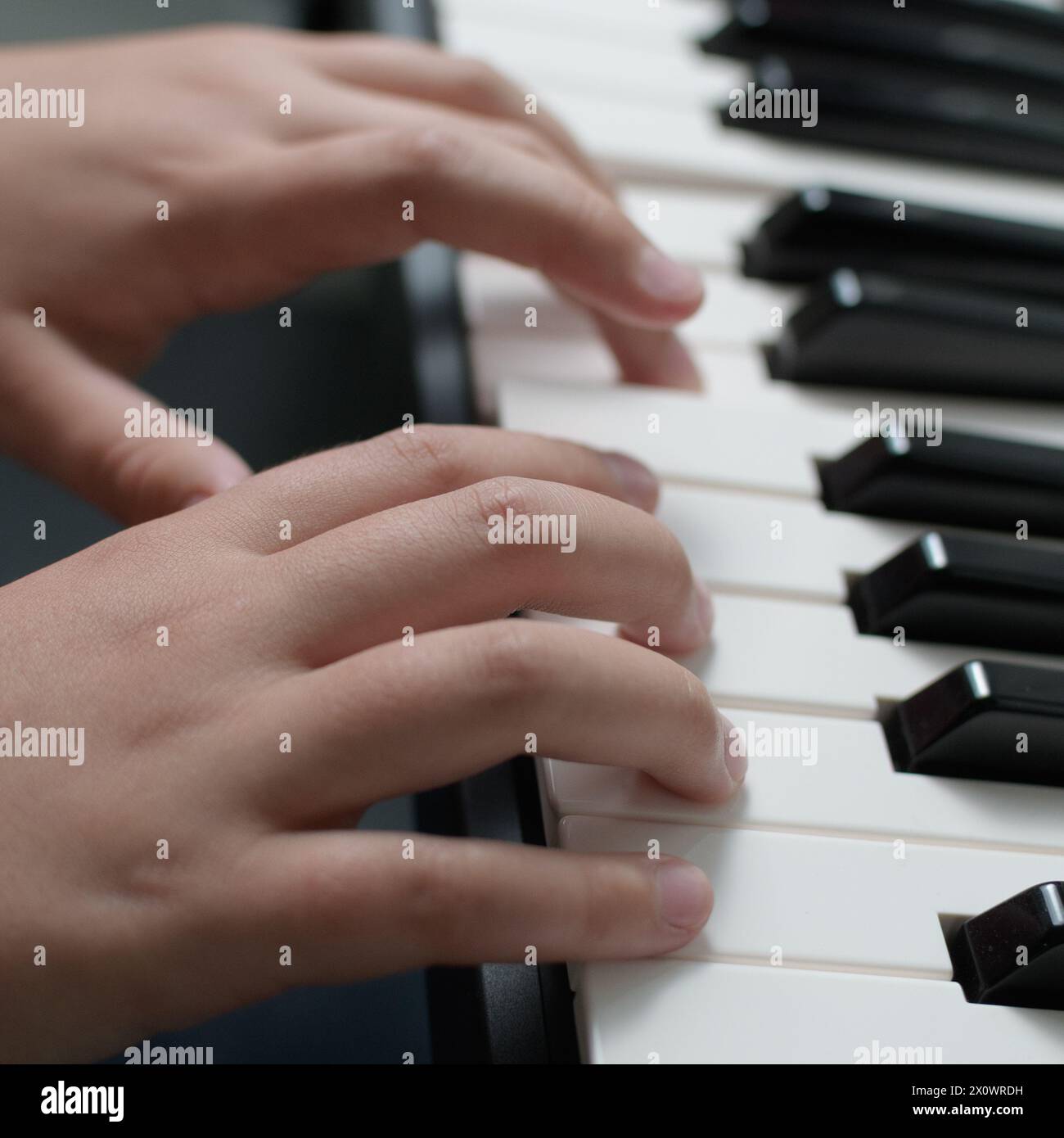Piano learning exercises hi-res stock photography and images - Alamy