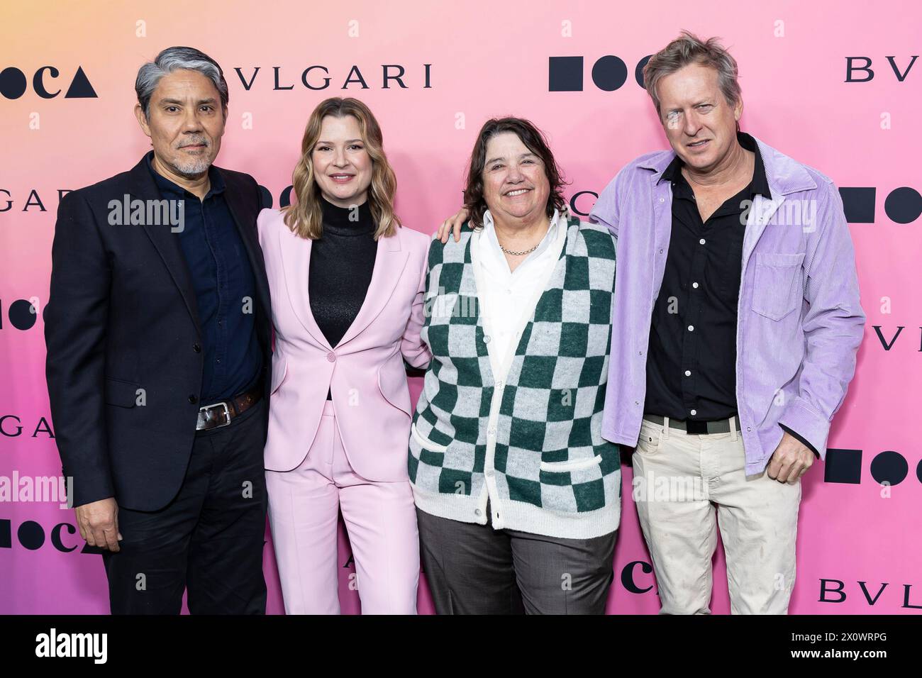 Paul Pfeiffer, Johanna Burton, Catherine Opie and Doug Aitken attend ...