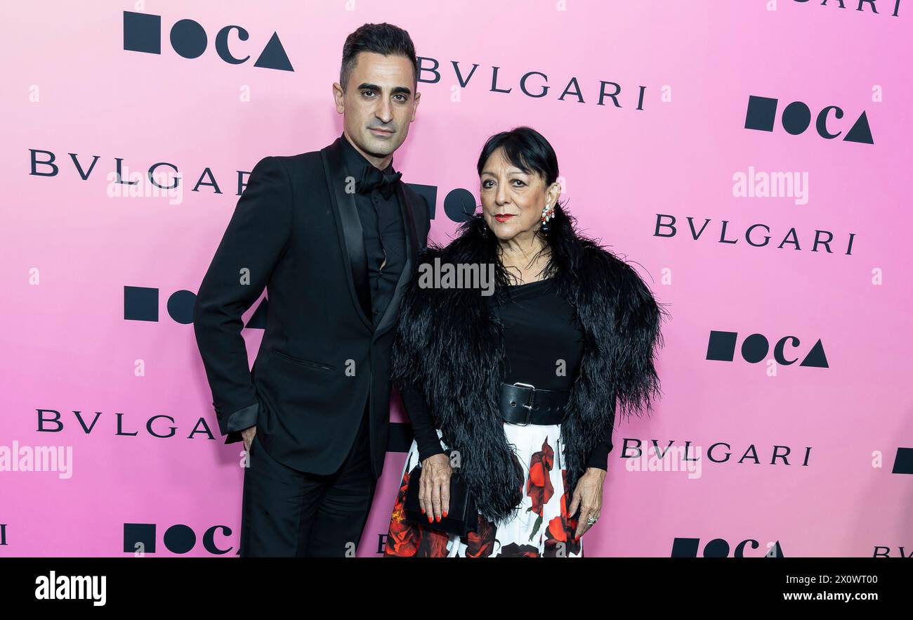Fadi Zaya and Esthella Provas attend the arrivals of “The MOCA Gala” at ...