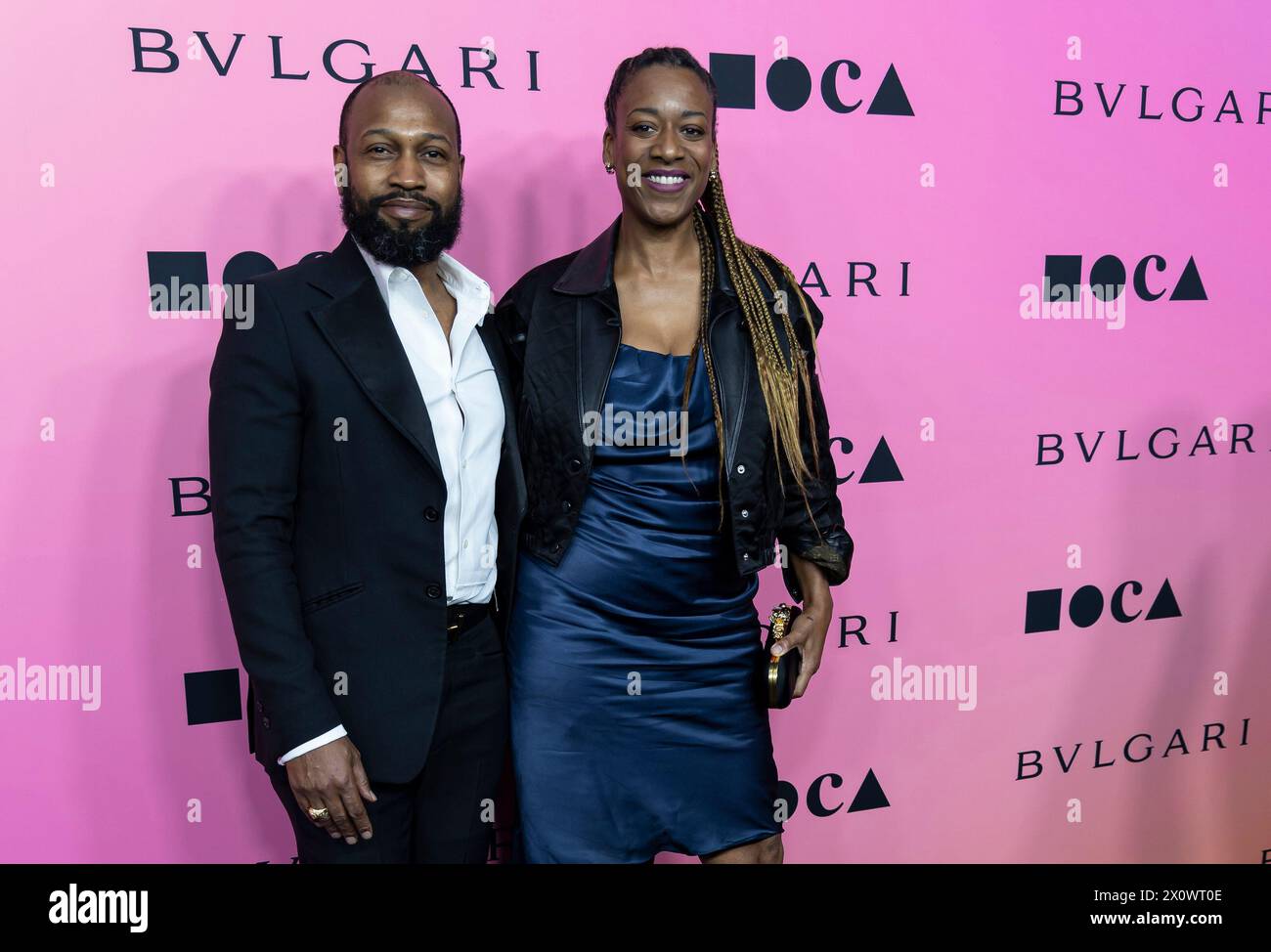 Nathaniel Mary Quinn and Donna Augustin-Quinn attend the arrivals of “The MOCA Gala” at The ...