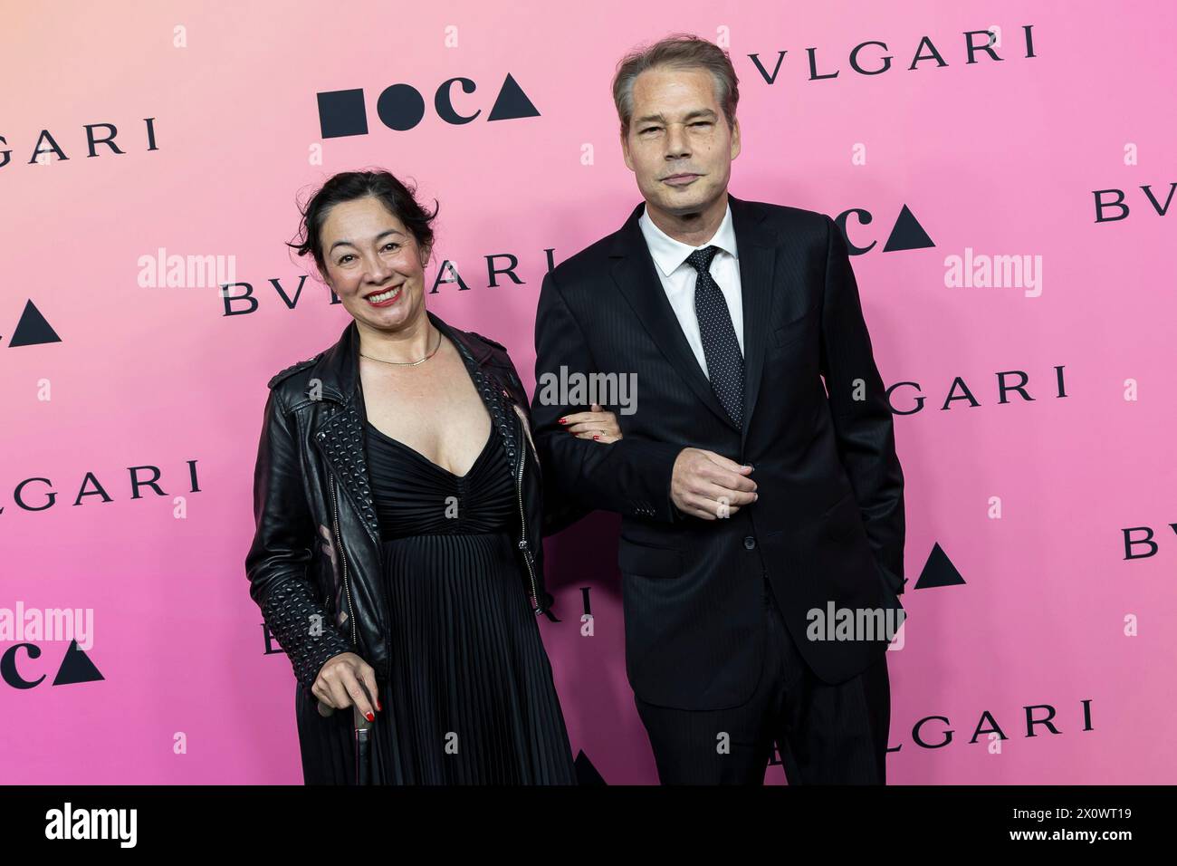 Amanda Fairey and Shepard Fairey attend the arrivals of “The MOCA Gala ...