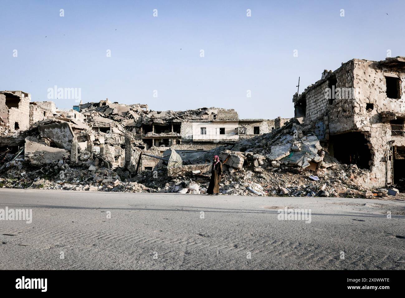 Destruction in Eastern Aleppo, Syria 2018 Stock Photo - Alamy