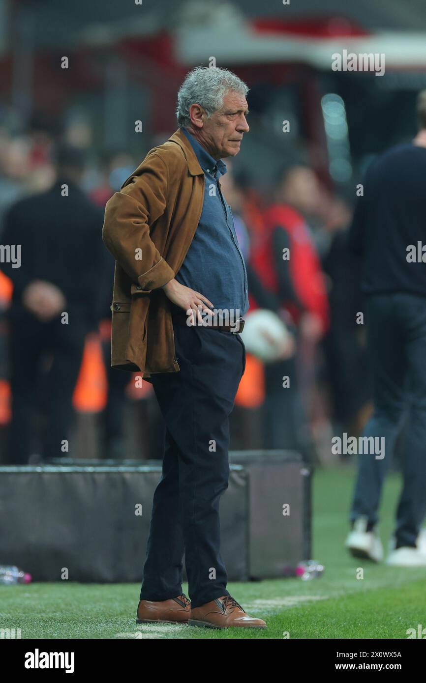 Istanbul, Turkey, April 13th 2024: Besiktas coach Fernando Santos ...