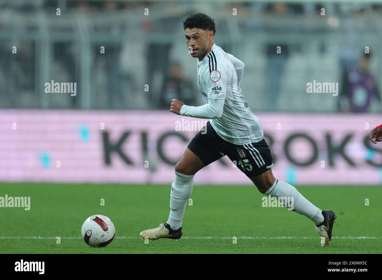 Istanbul, Turkey, April 13th 2024: Alex Oxlade-Chembarlain (15 Besiktas ...
