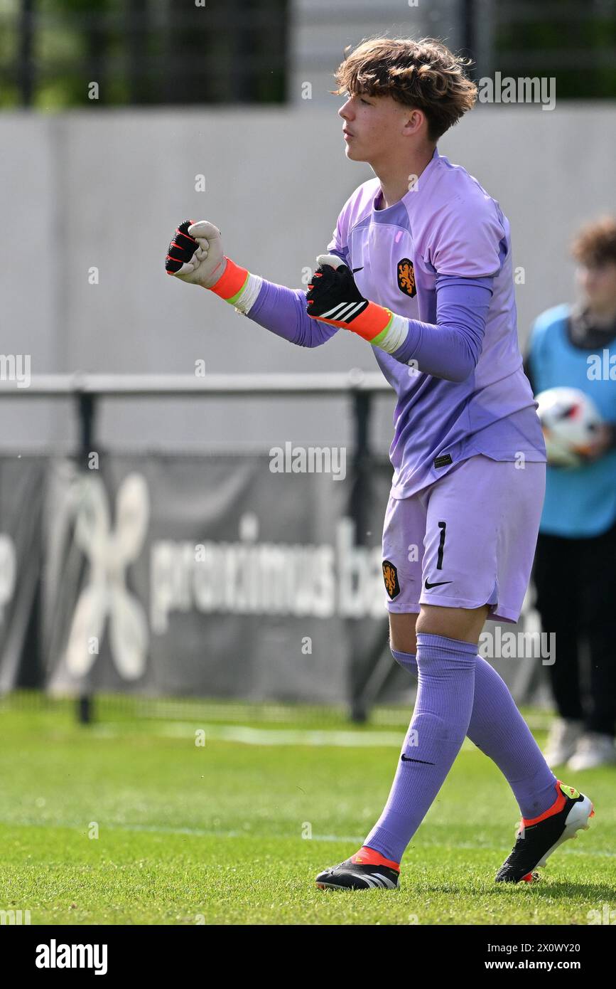 Tubize, Belgium. 13th Apr, 2024. Nick Homan (1) of The Netherlands ...