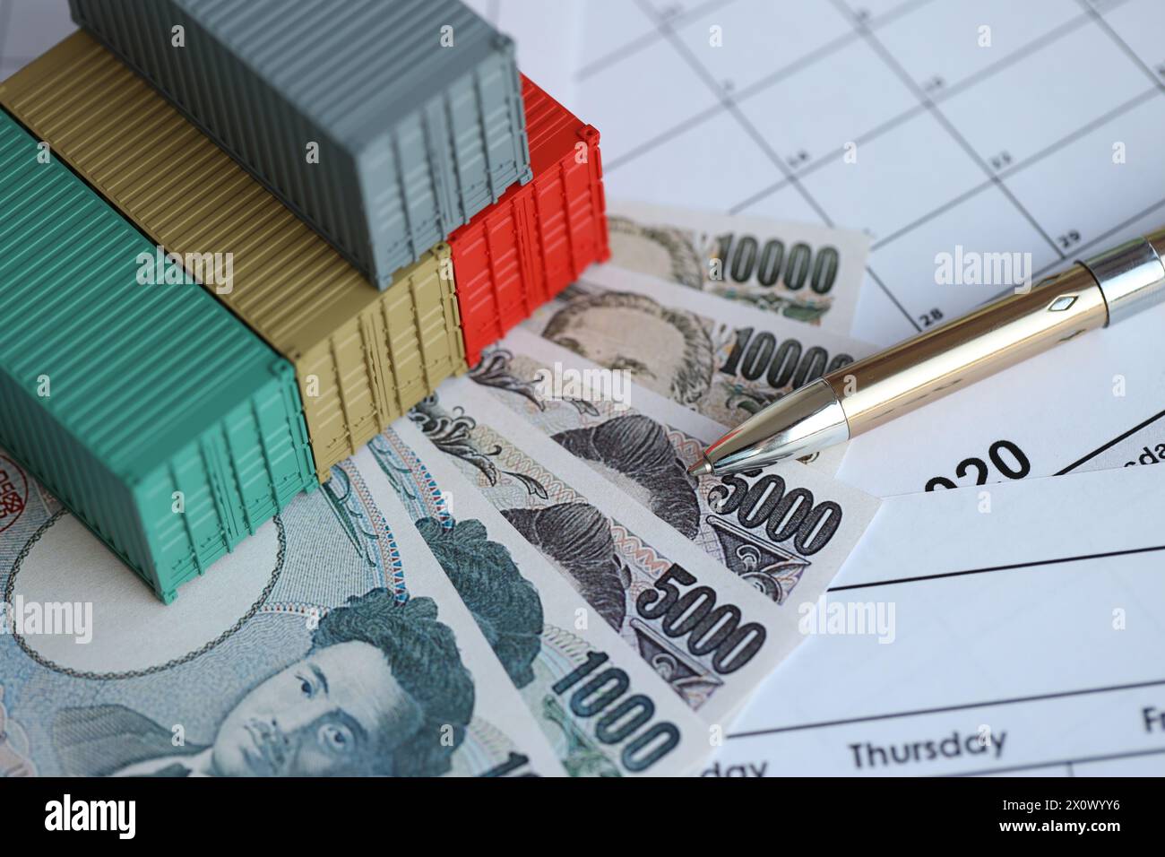 Global business container cargo ship in import export business logistic ...