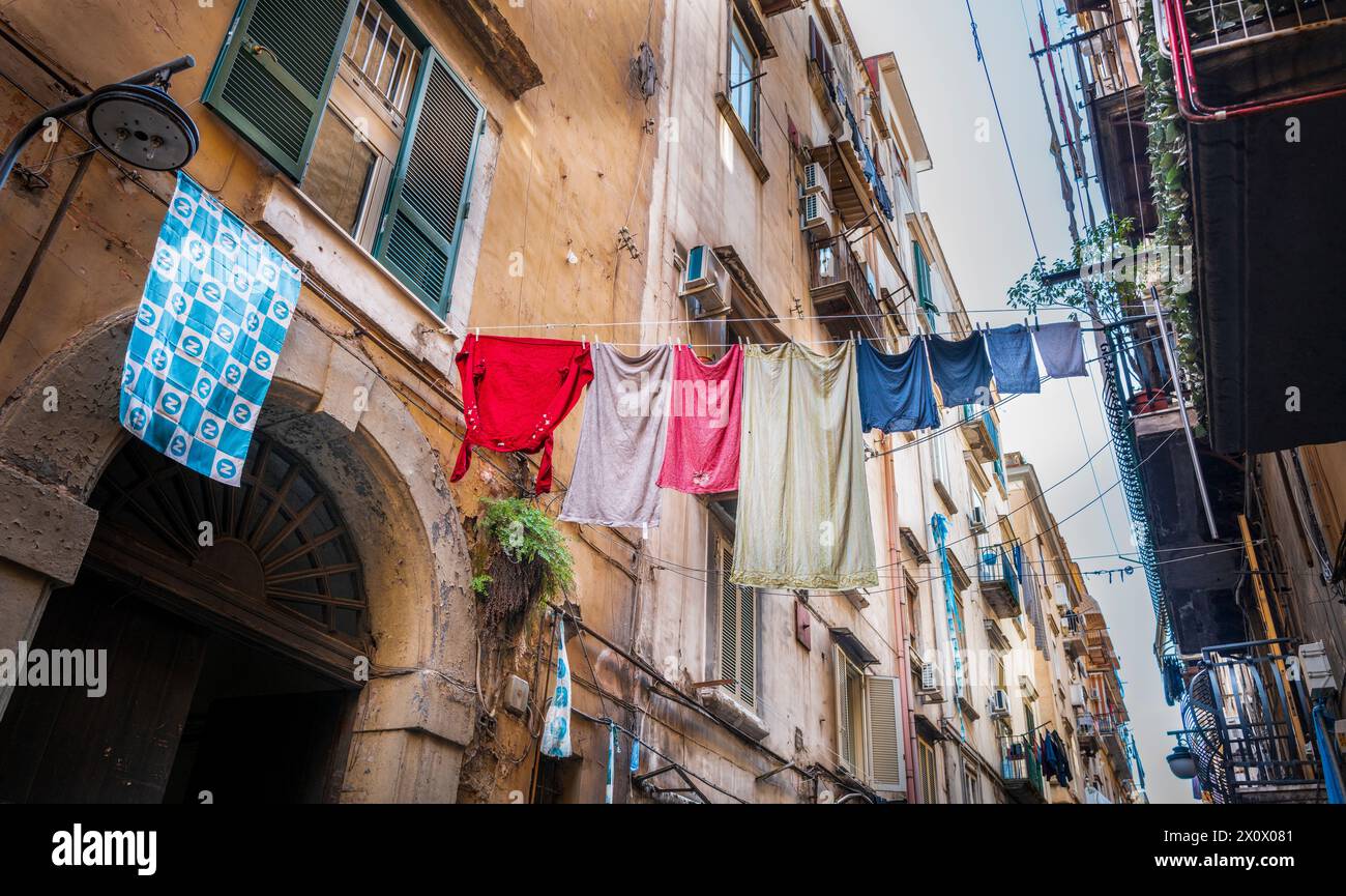 Street photography in the Spanish Quarter, Naples, Italy Stock Photo ...