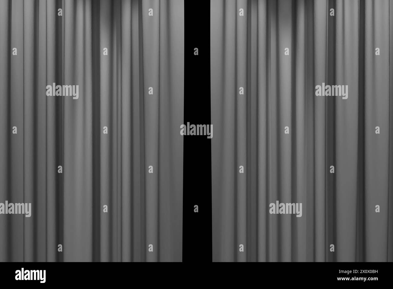 Luxury stage or windows curtains, realistic 3D illustration Stock Photo ...