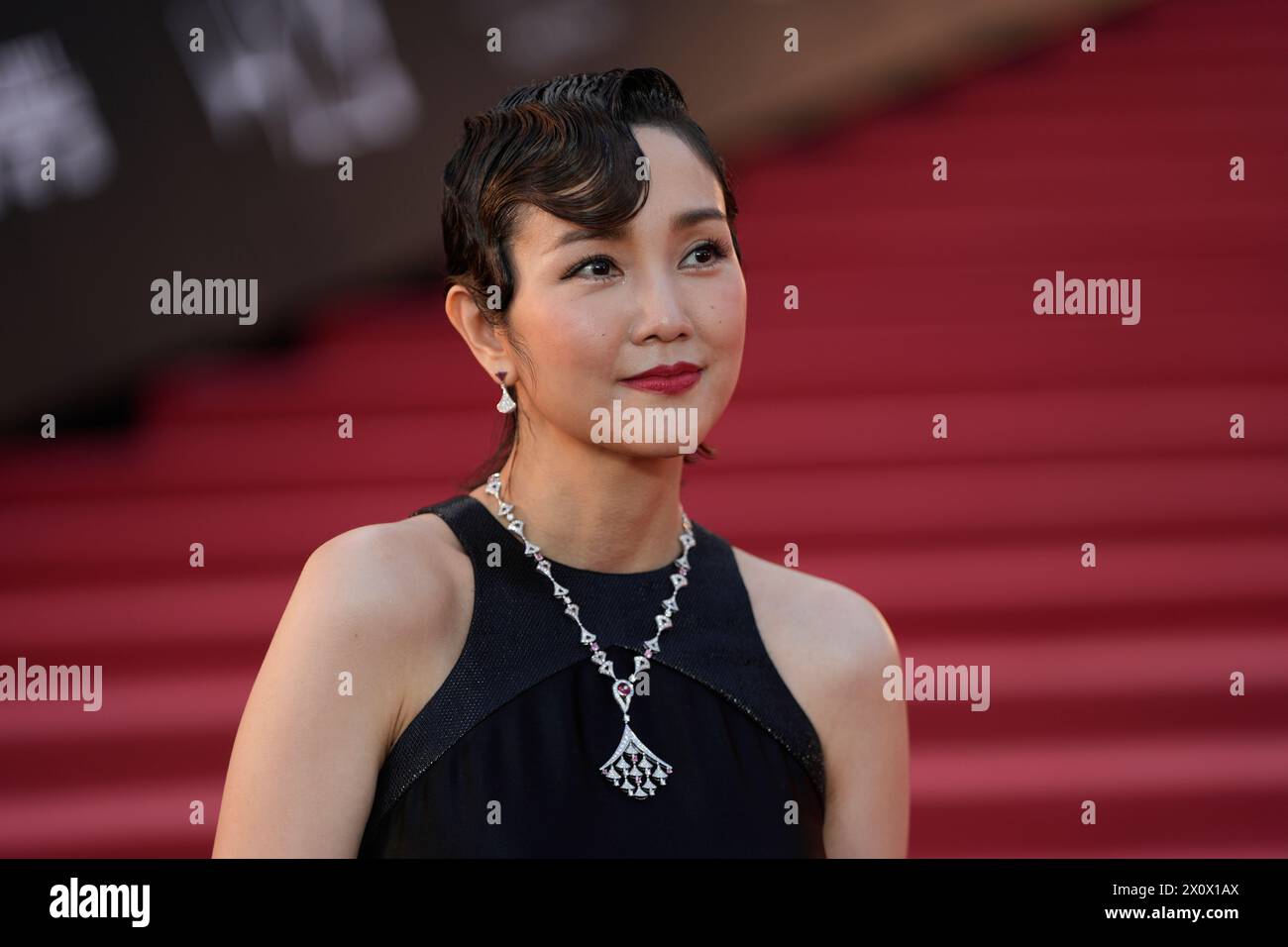 Hong Kong actress Kay Tse arrives on the red carpet for the 42nd Hong ...