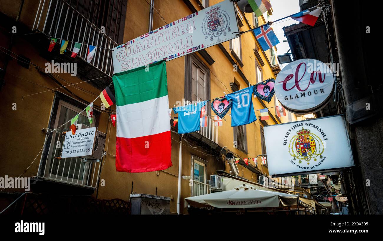 Early morning street photography in the Spanish Quarter, Naples, Italy ...