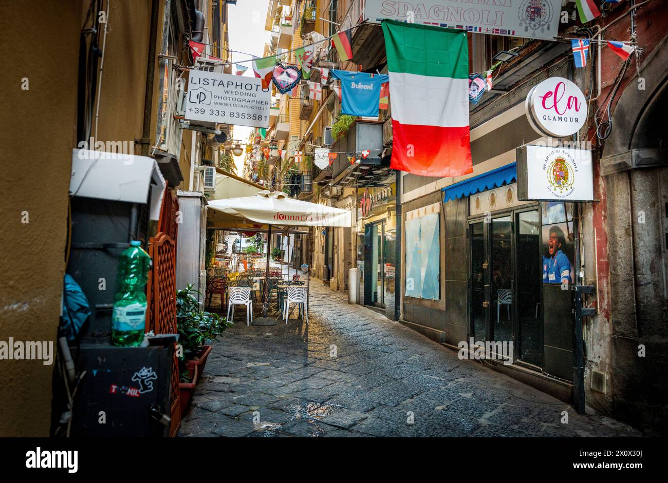 Early morning street photography in the Spanish Quarter, Naples, Italy ...