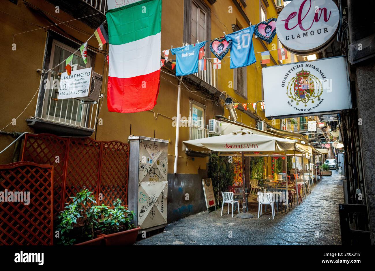 Early morning street photography in the Spanish Quarter, Naples, Italy ...