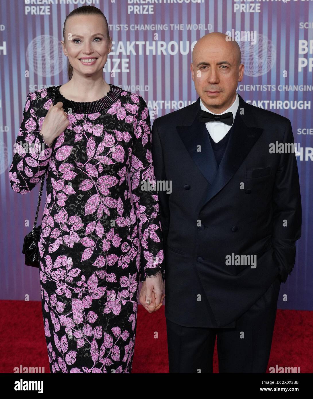 (L-R) Julia Milner and Yuri Milner at the 10th Annual Breakthrough ...