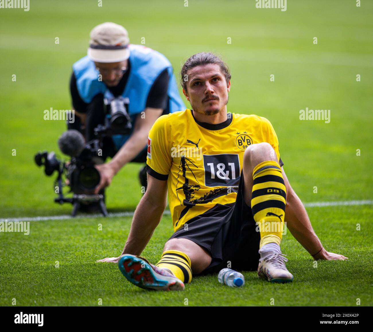 Mönchengladbach Germany. 13th Apr 2024. Marcel Sabitzer (BVB) Borussia Moenchengladbach ...