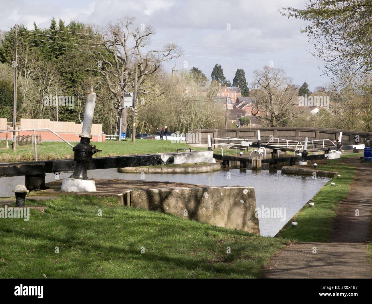 Hatton Locks Grand Union Canal Warwickshire England UK Stock Photo - Alamy